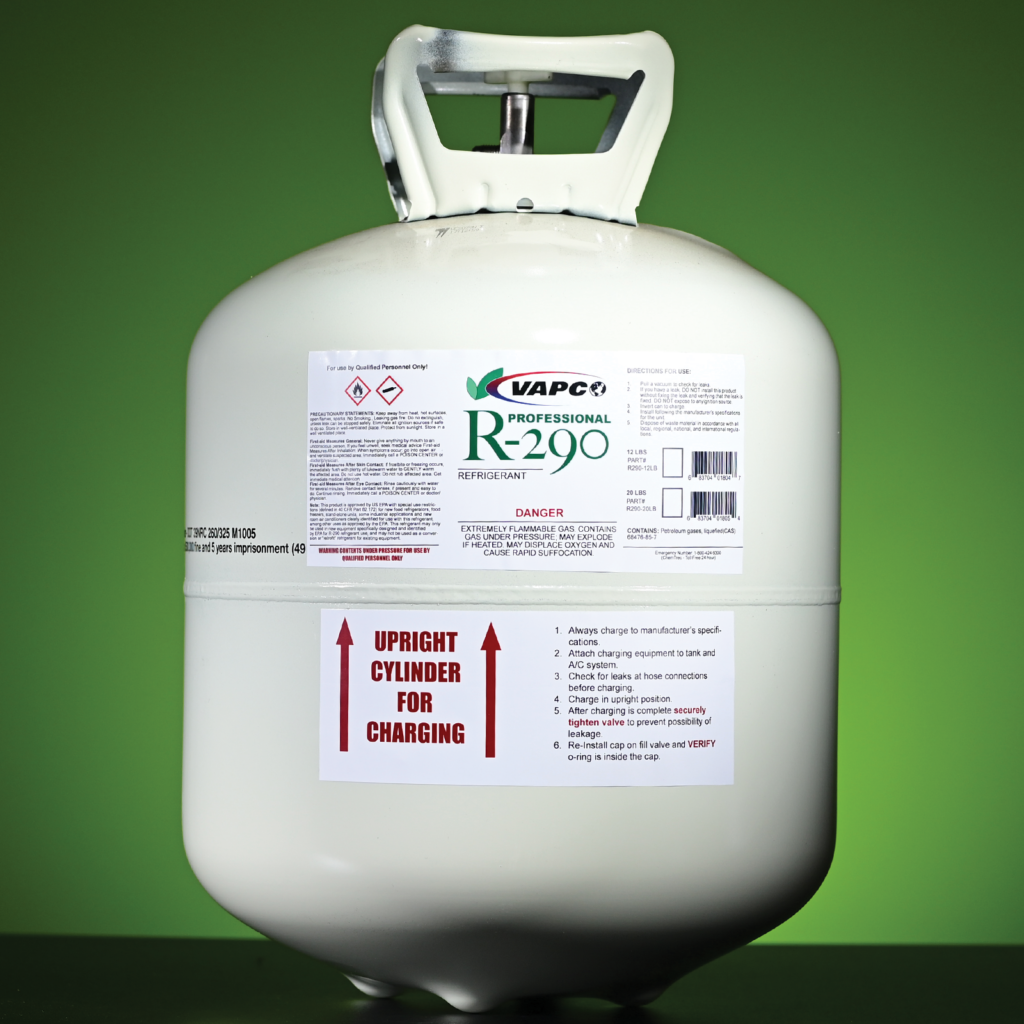 R-290 Refrigerant Cylinder R290-12, 20LB - Vapco Solutions